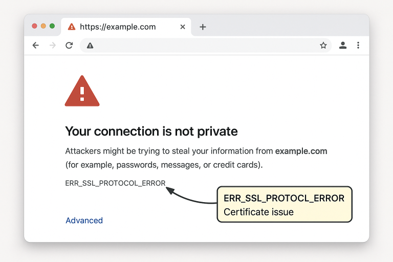 How to Fix ERR_SSL_PROTOCOL_ERROR in Chrome & Browsers